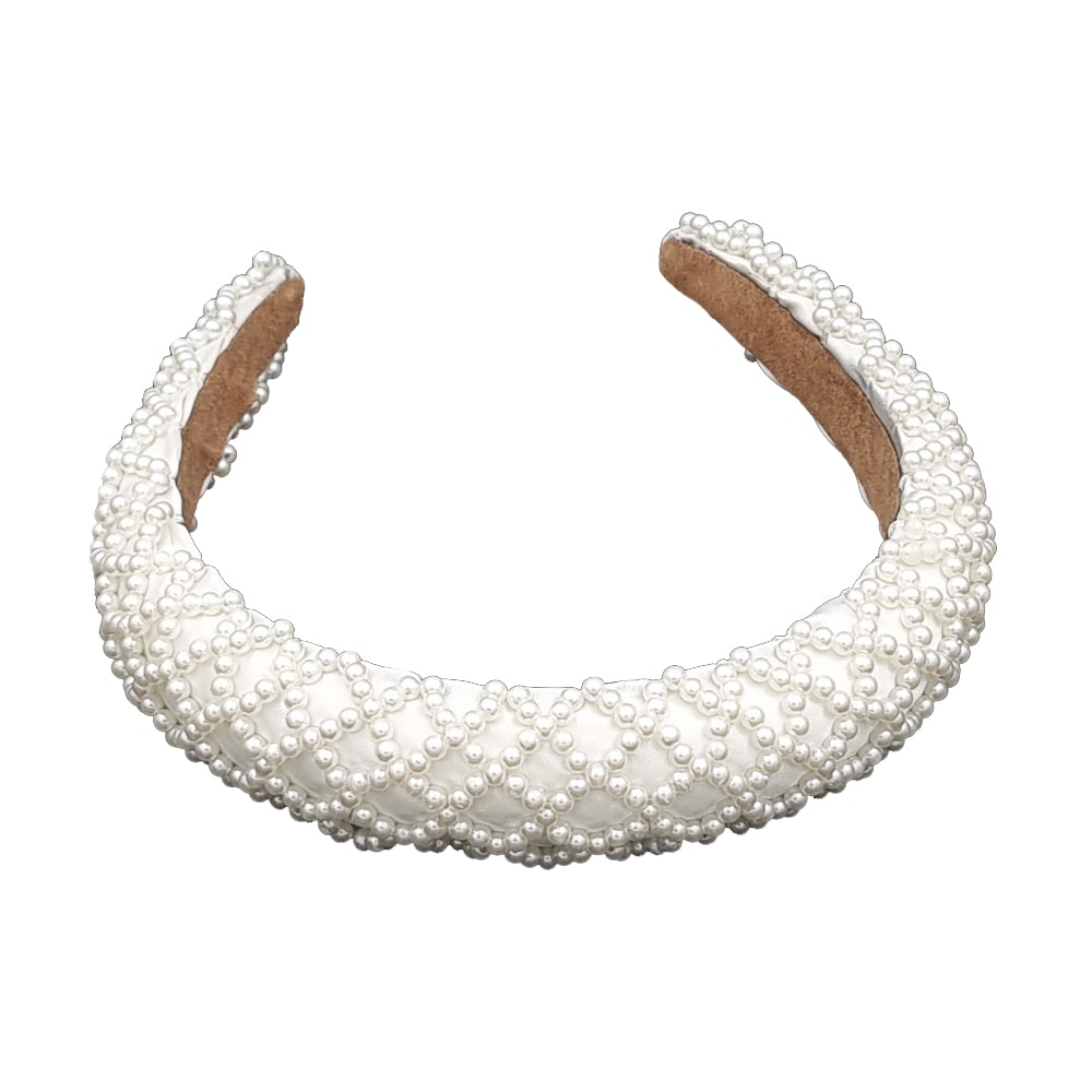 Brett Lyxigt Diadem Med Pärlor i white pearl från Complement | Åhlens