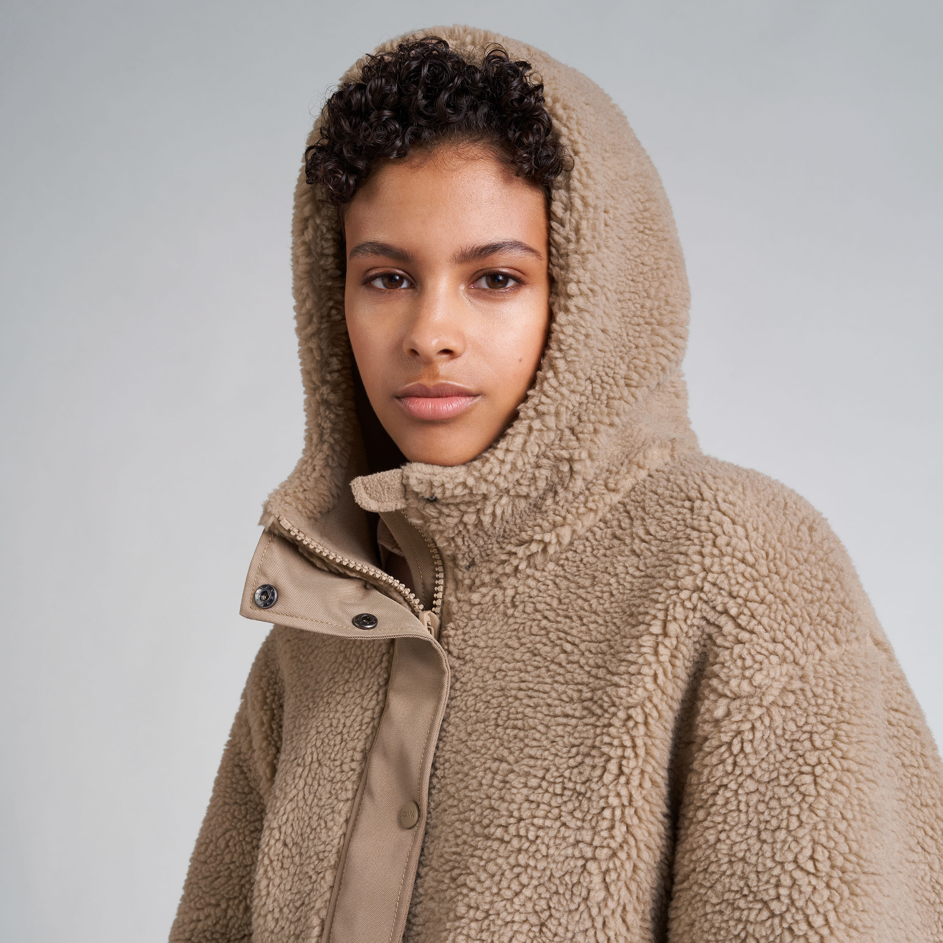 Pilejacka med luva AGNES i Beige från CW by Carin Wester | Åhlens