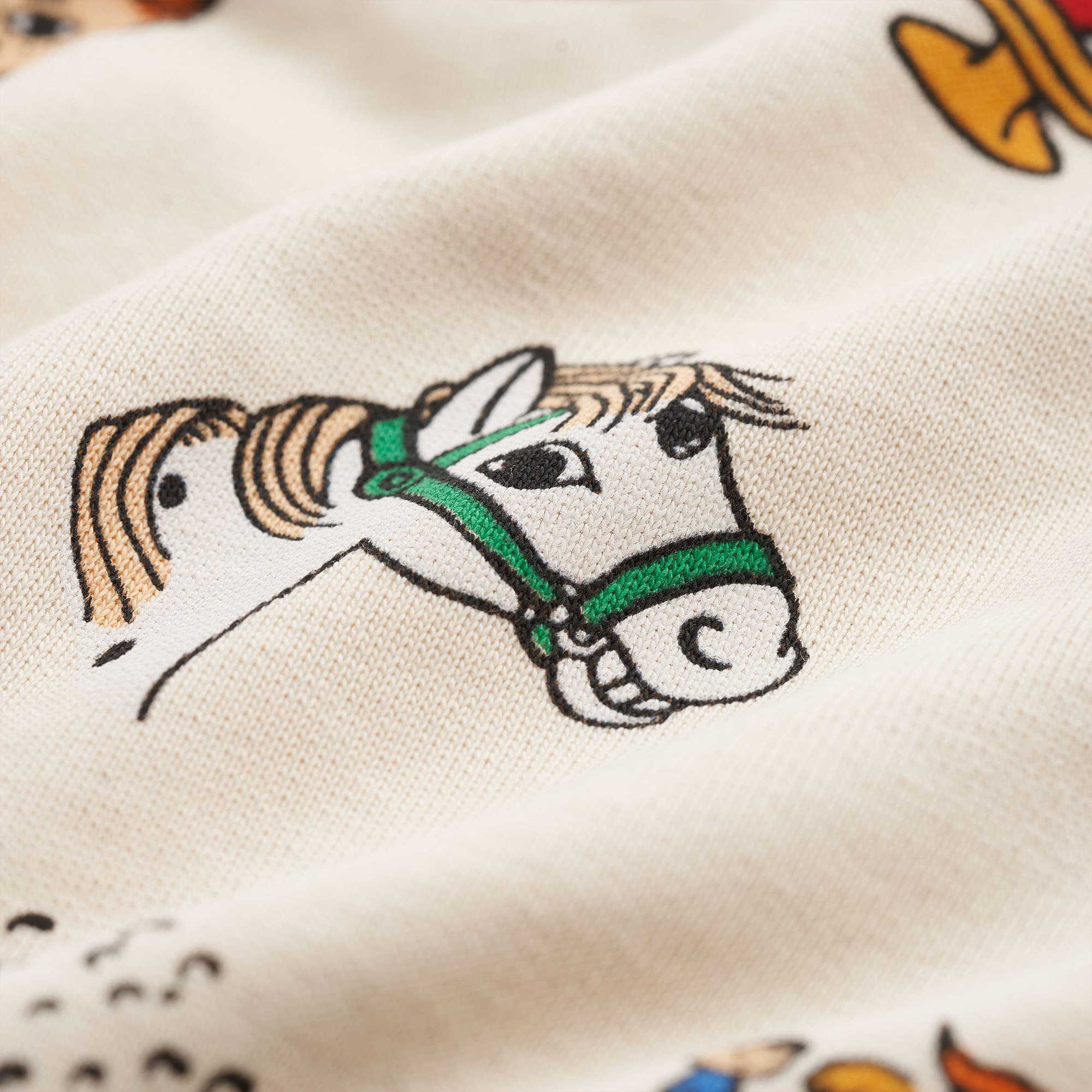 Pippi-klänning i ekologisk bomull PYSSLA i Offwhite från PIPPI | Åhlens