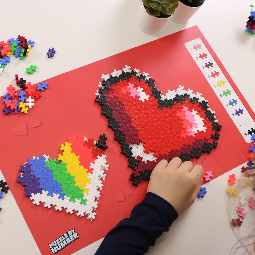 PLUS PLUS Puzzle By Number Hearts 250pcs från PLUS PLUS | Åhlens