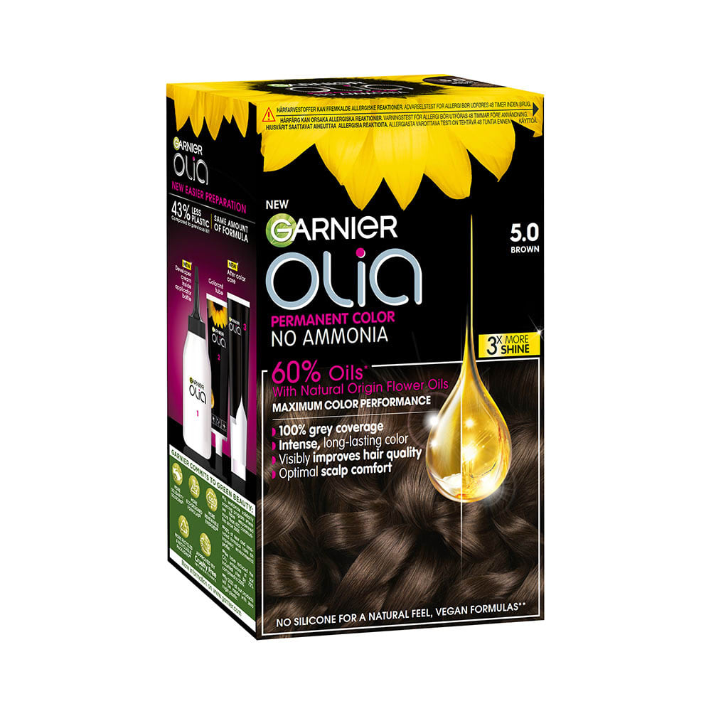 Olia Permanent Color i 5.0 Brown från Garnier | Åhlens
